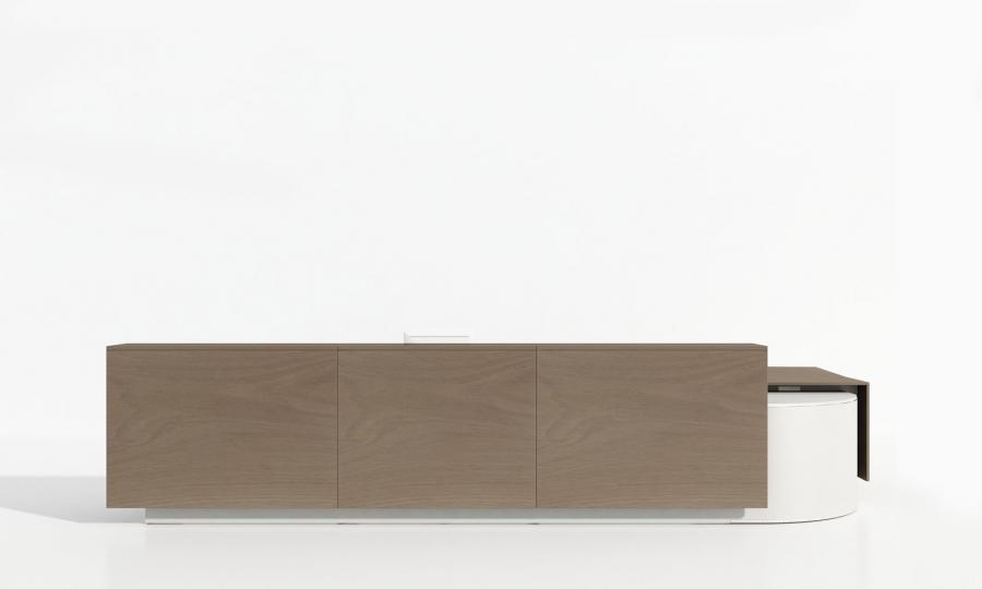 Nova Reception Desk - Modular Glass Reception Desk | MSL Interiors