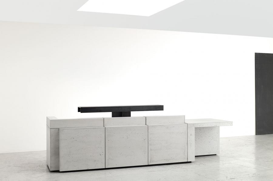 Isomi Volume Concrete Reception Desk - High Quality Reception Desk ...