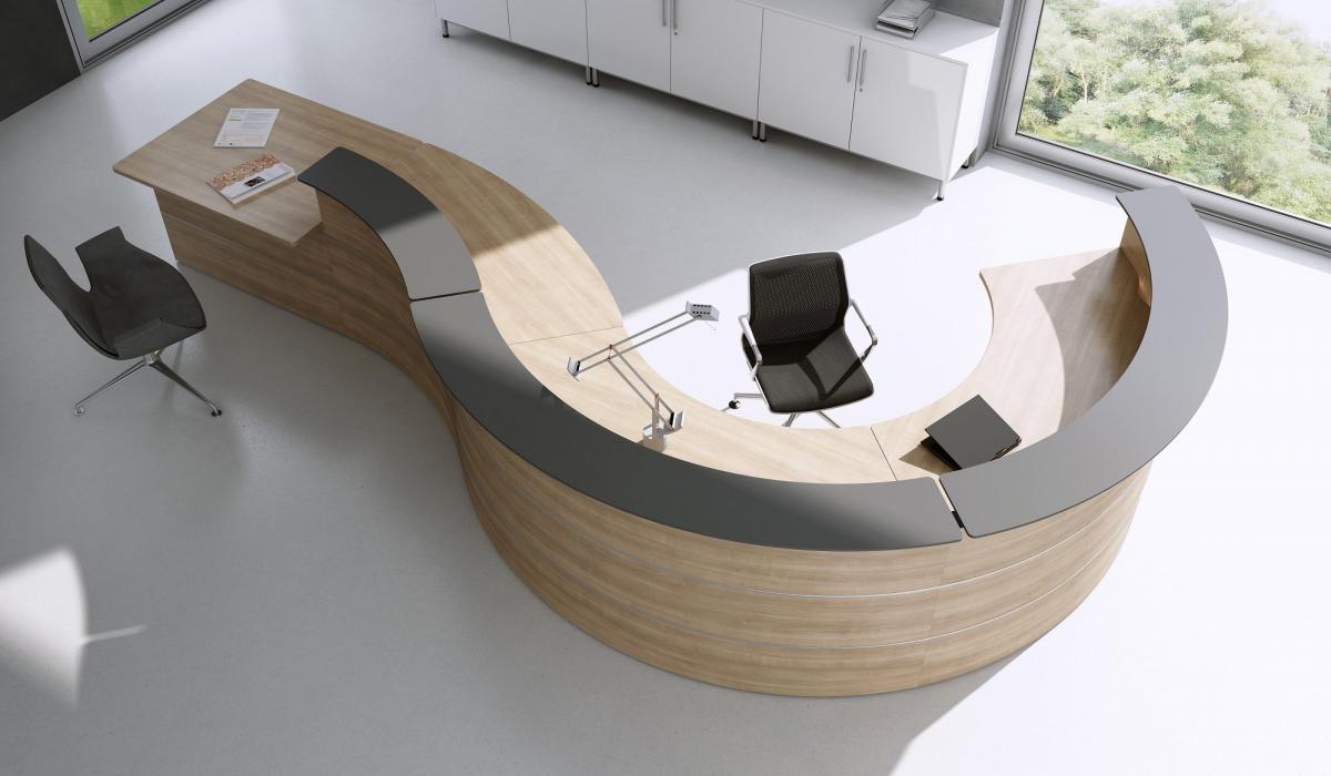 Maro eMel Reception Counter - Sophisticated Modular Reception Counter ...