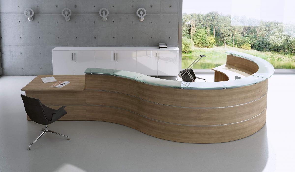 Maro eMel Reception Counter - Sophisticated Modular Reception Counter ...