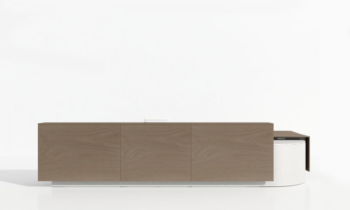 Nova Reception Desk - Modular Glass Reception Desk | MSL Interiors