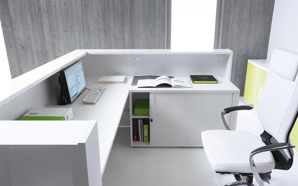 MDD Linea Reception Desk - Glass Reception Counter | LED Illumination | MSL Interiors