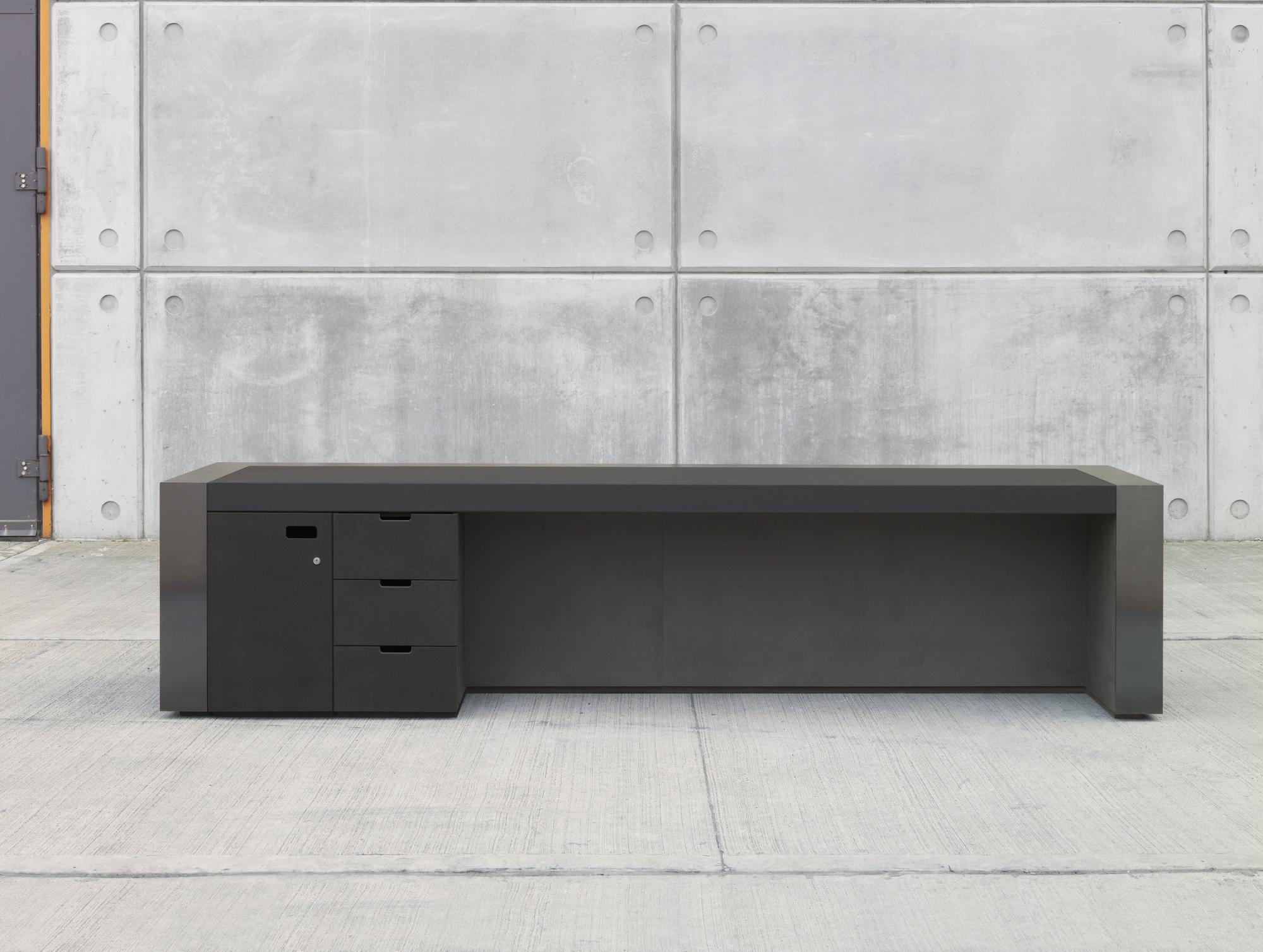 Isomi Blok Metal Counter - High Quality Reception Desk | MSL Interiors